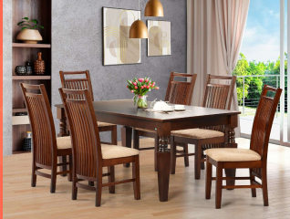 Explore 6 seater Damro Dining Table online Bajaj Finserv