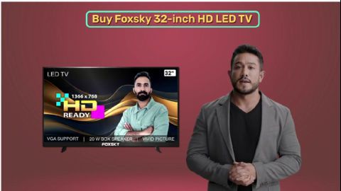 Seamless entertainment with the Foxsky 32-inch Full HD Smart|Bajaj Finserv